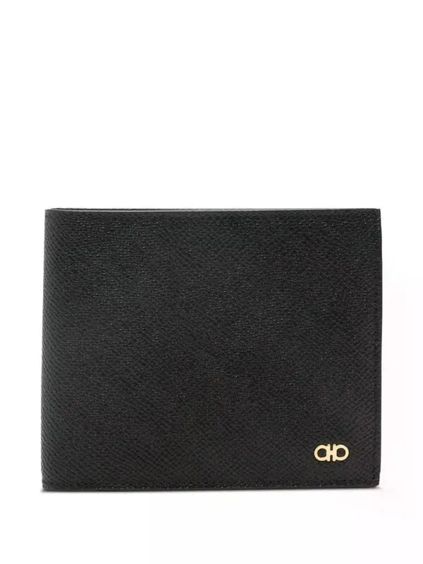 FERRAGAMO Logo-plaque Wallet - Black