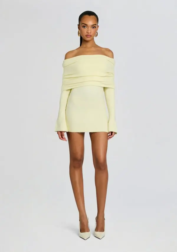 SEROYA Selene Mini Dress - Shortbread