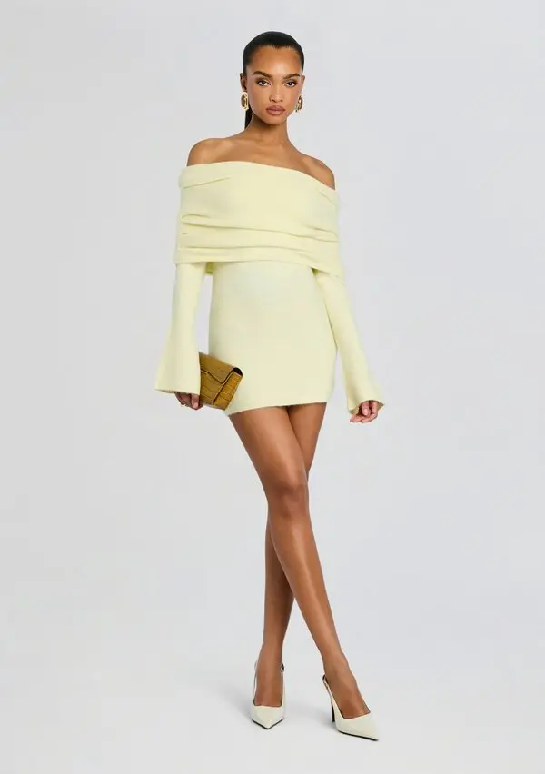 SEROYA Selene Mini Dress - Shortbread