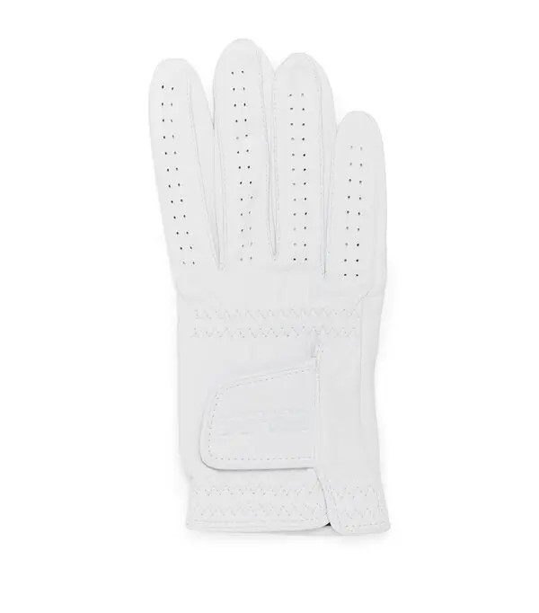 Rlx Ralph Lauren Leather Golfing Glove - White