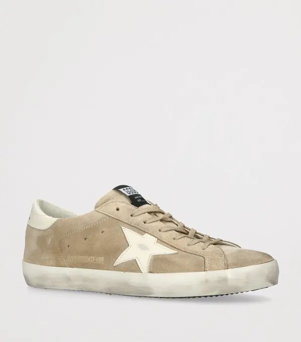 GOLDEN GOOSE Super-star Suede Sneakers - Beige