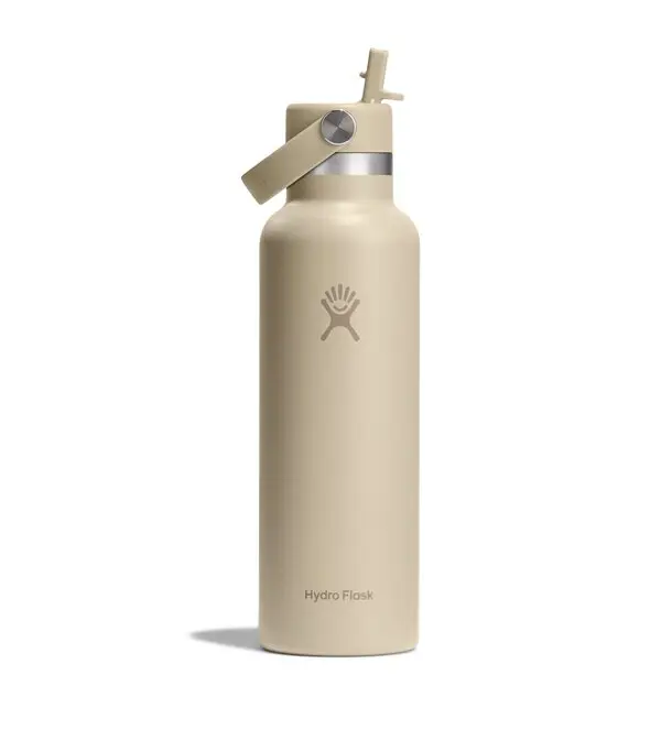 HYDRO FLASK Standard Mouth Bottle With Flex Straw Cap - Neutral