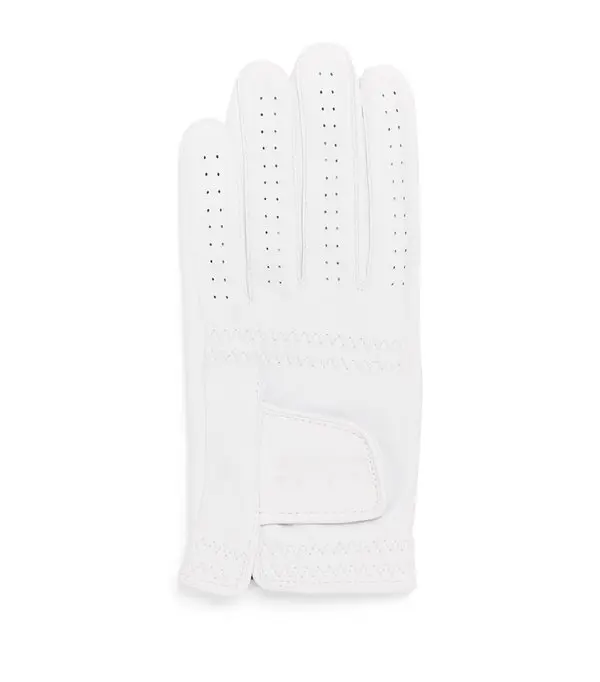 Rlx Ralph Lauren Leather Golfing Glove - White