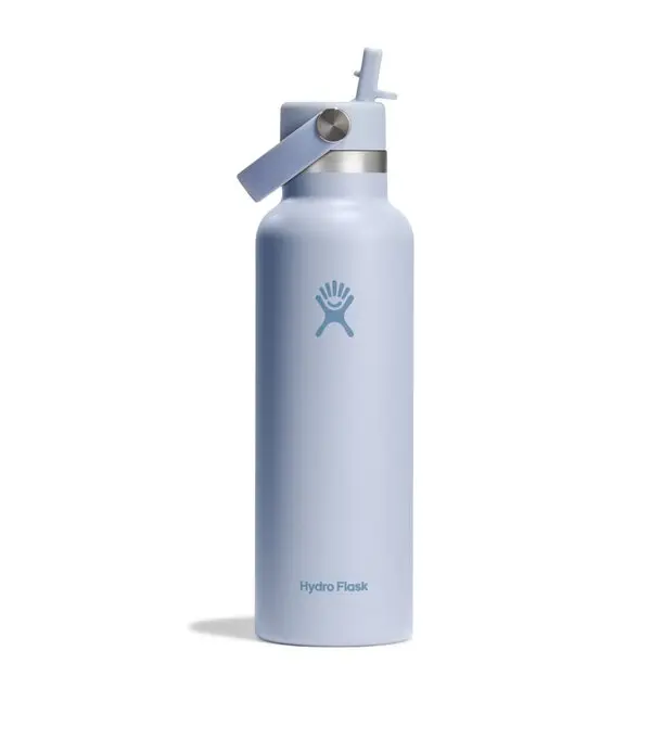 HYDRO FLASK Standard Mouth Bottle With Flex Straw Cap - Blue