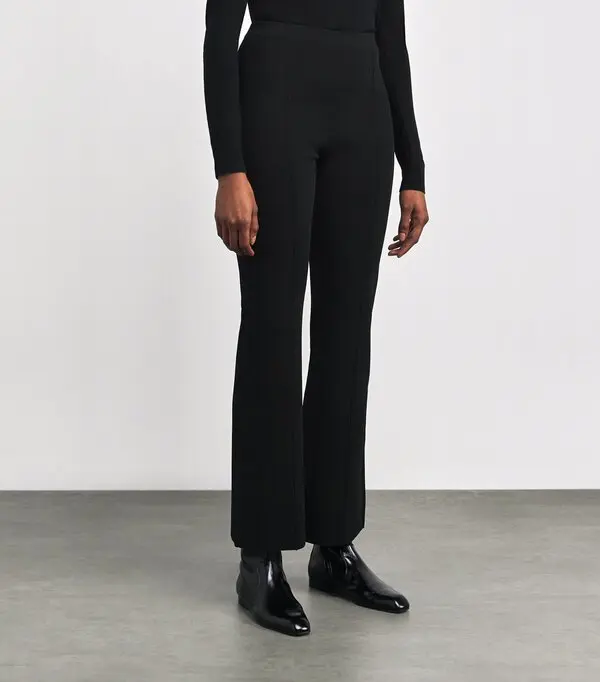 Theory Knitted Crepe Kick Trousers