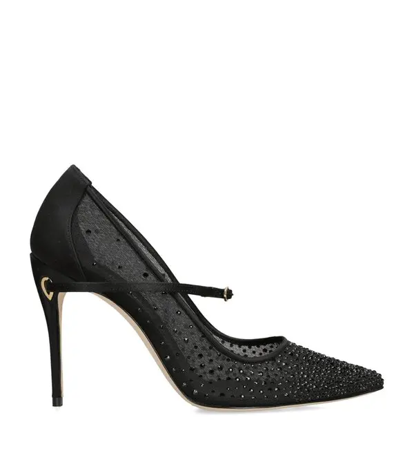 Jennifer Chamandi Embellished Lorenzo 105 Pumps
