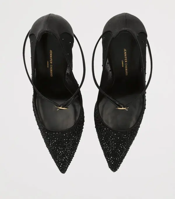 Jennifer Chamandi Embellished Lorenzo 105 Pumps