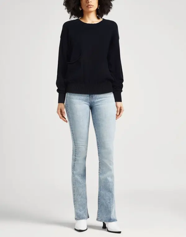 Alpha Studio Cotton Knit Sweater - Blue