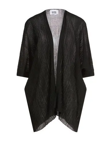 Alpha Studio Ribbed Knit Cardigan - Black