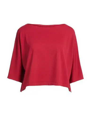 Liviana Conti Knitted Short Sleeve Top - Red