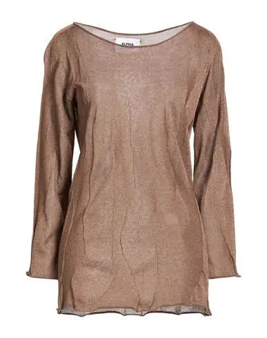 Alpha Studio Knitted Sweater - Brown
