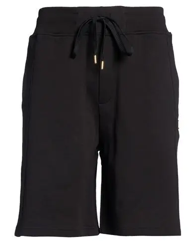 Versace Cotton Fleece Shorts - Black