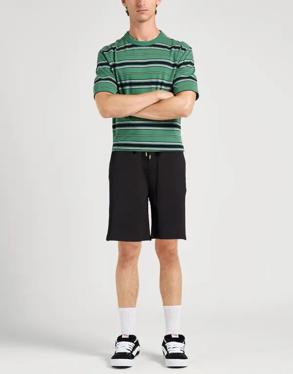 Versace Cotton Fleece Shorts - Black