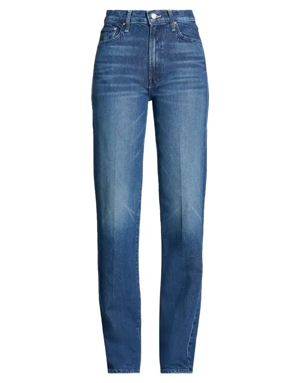 MOTHER High Waisted Jeans In Dark Wash Denim