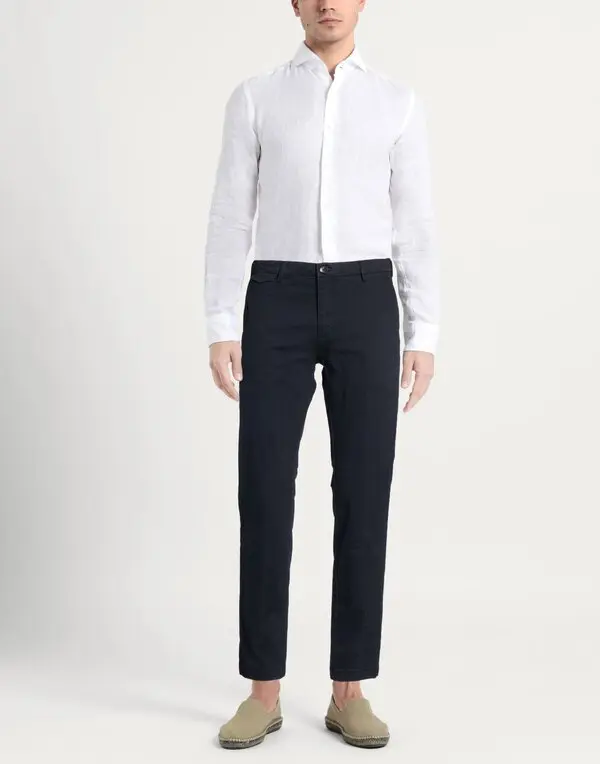 PRIMO EMPORIO Tapered Leg Gabardine Pants - Blue