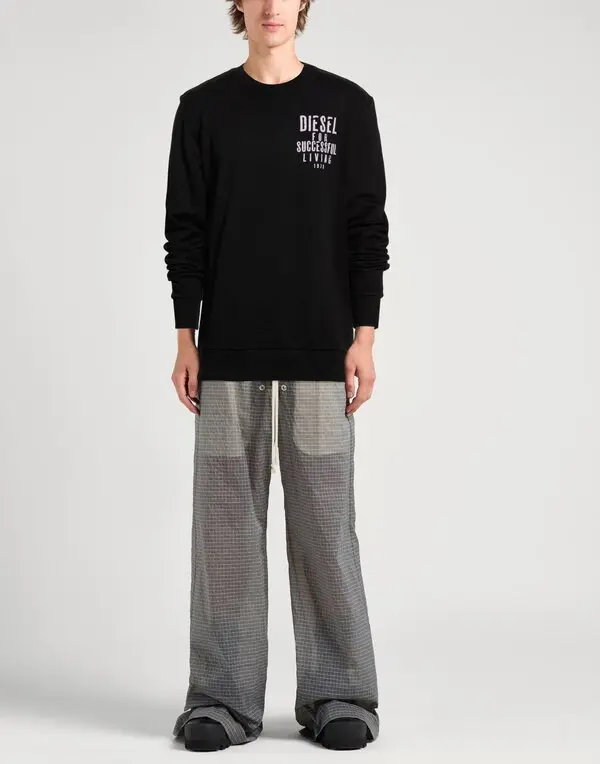DIESEL® Cotton-blend Crewneck Sweatshirt - Black