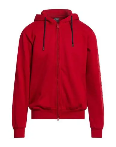 Paul & Shark Cotton Fleece Zip-up Sweatshirt - Red