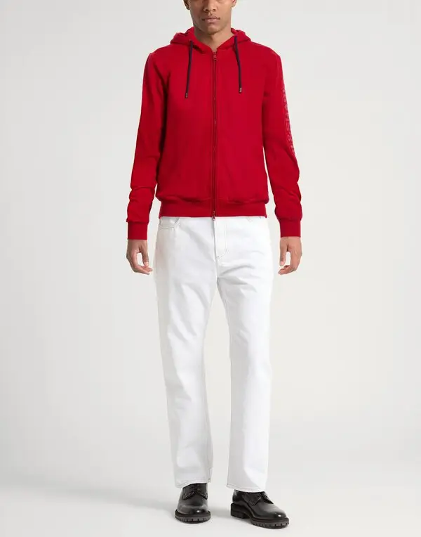 Paul & Shark Cotton Fleece Zip-up Sweatshirt - Red
