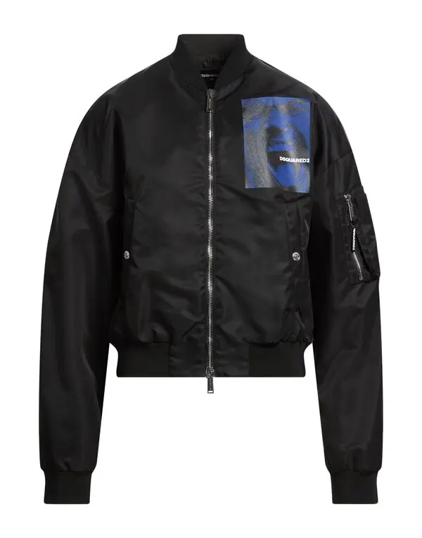 Dsquared2 Polyamide And Polyurethane Bomber Jacket - Black