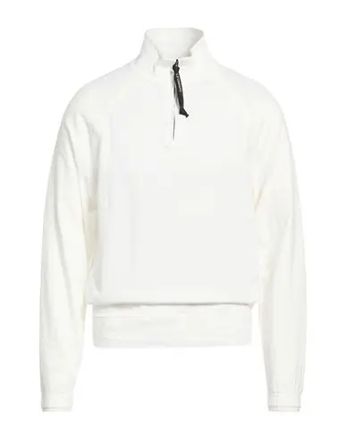 C.P. COMPANY French Terry Half-zip Sweatshirt - White