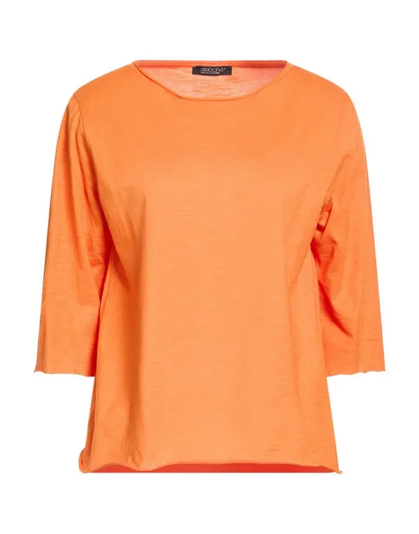 ARAGONA Cotton Jersey T-shirt With 3/4 Sleeves