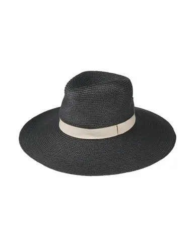 Alpha Studio Paper Fedora Hat - Black