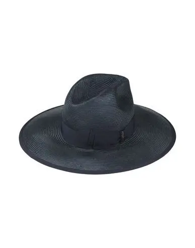 Borsalino Straw Sun Hat - Navy