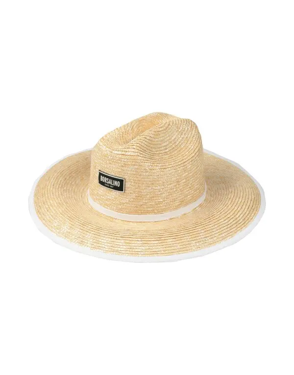 Borsalino Straw Sun Hat - White