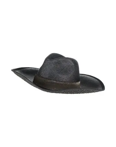 Borsalino Straw Sun Hat - Black