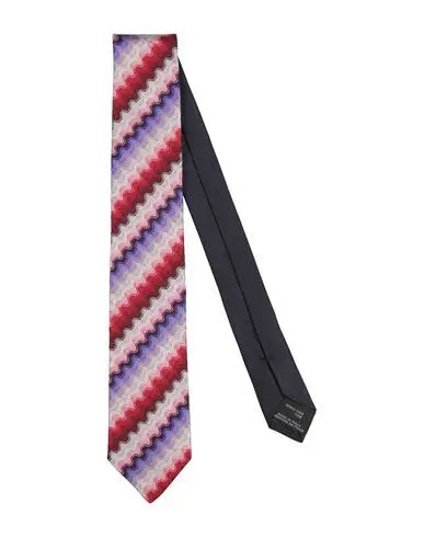 Missoni Silk Necktie With Signature Print - Pink