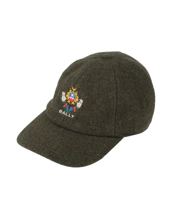 Bally Baseball Cap In Boiled Wool And Polyamide