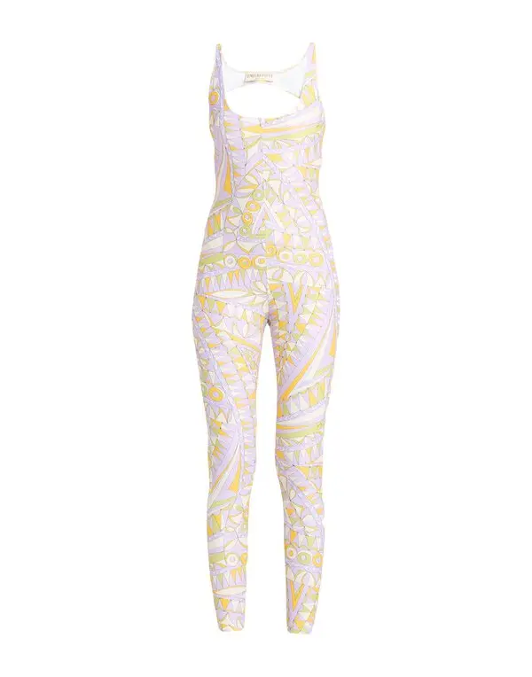 Emilio Pucci Printed Sleeveless Jumpsuit - Purple