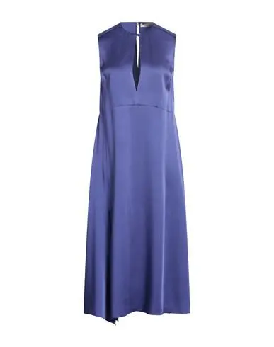 Liviana Conti Midi Dress In Acetate And Viscose - Blue