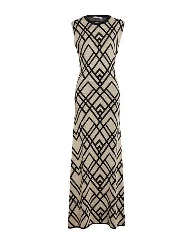 KAOS Jacquard-knit Maxi Dress - Beige