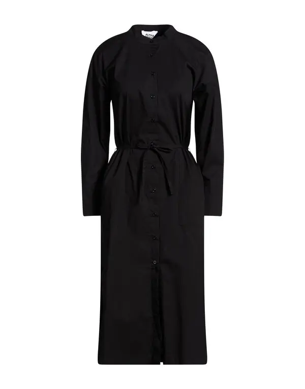 Alpha Studio Cotton-elastane Midi Shirt Dress