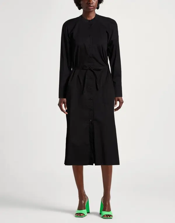 Alpha Studio Cotton-elastane Midi Shirt Dress