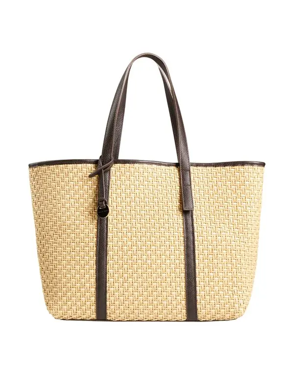 LAURA DI MAGGIO Handbag In Leather And Raffia