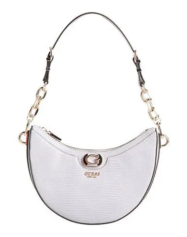 Guess Hobo Bag In Snakeskin-print - Grey