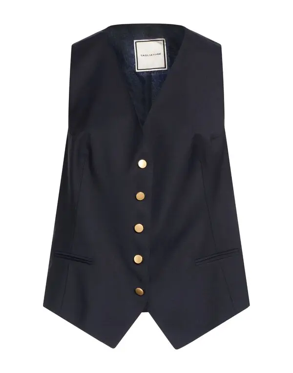 TAGLIATORE 02-05 Tailored Vest In Virgin Wool And Elastane