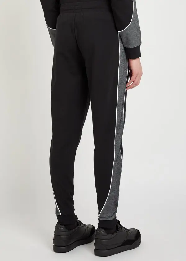 BOSS Logo Panelled Cotton-blend Track Pants