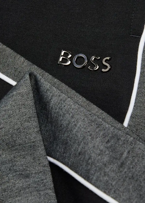 BOSS Logo Panelled Cotton-blend Track Pants