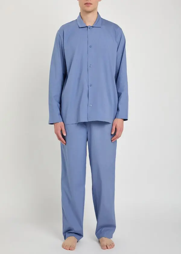 BOSS Chris Logo-embroidered Woven Pyjama Set