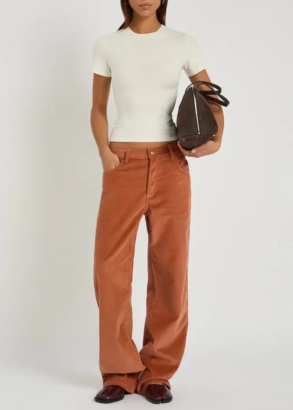 B Sides Straight-leg Corduroy Jeans - Brown