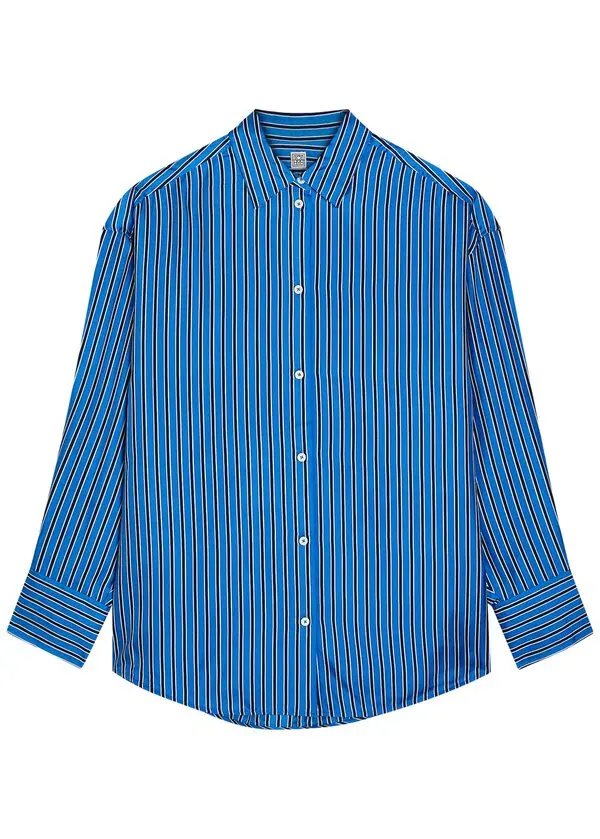 TOTEME Striped Silk Shirt