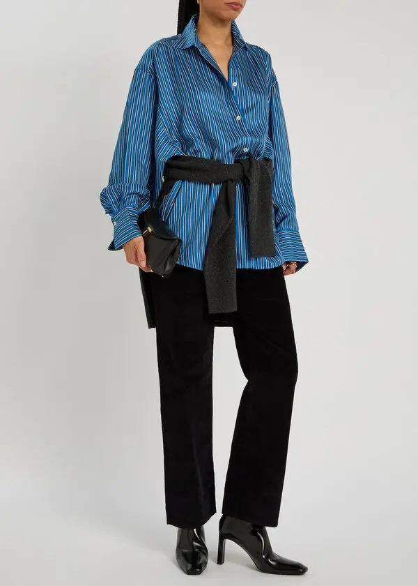 TOTEME Striped Silk Shirt