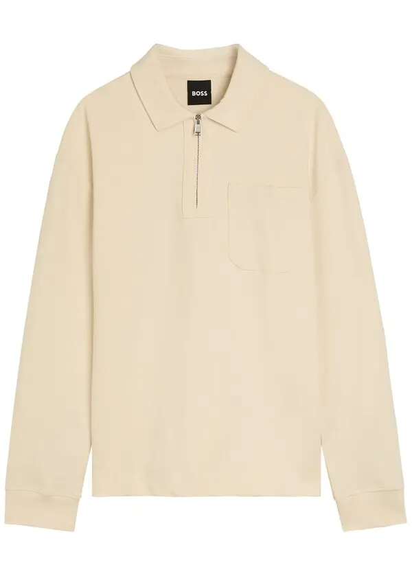 BOSS Cotton-blend Half-zip Sweatshirt