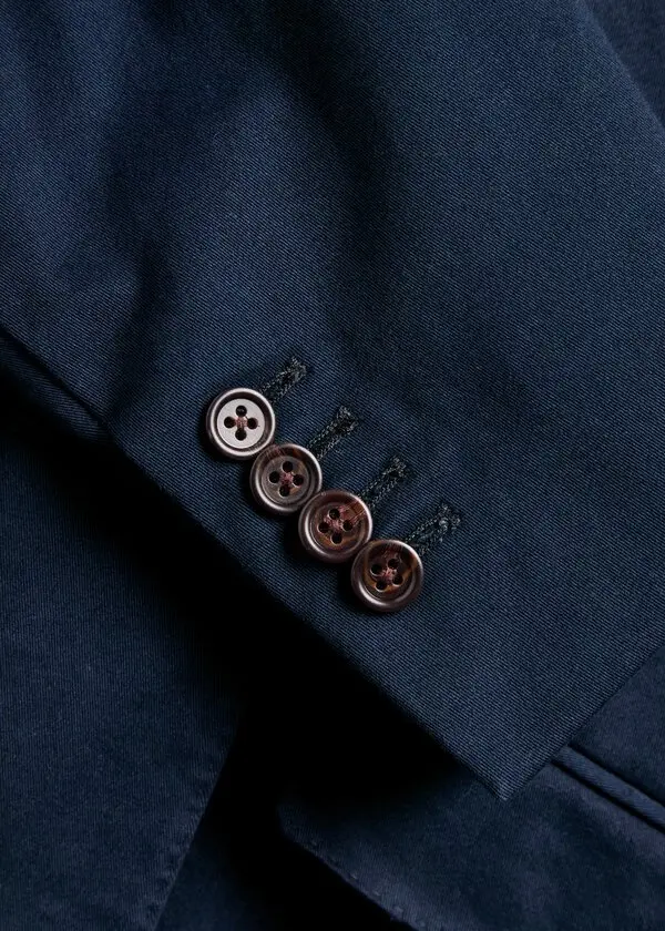 Polo Ralph Lauren Double-breasted Stretch-cotton Blazer - Navy