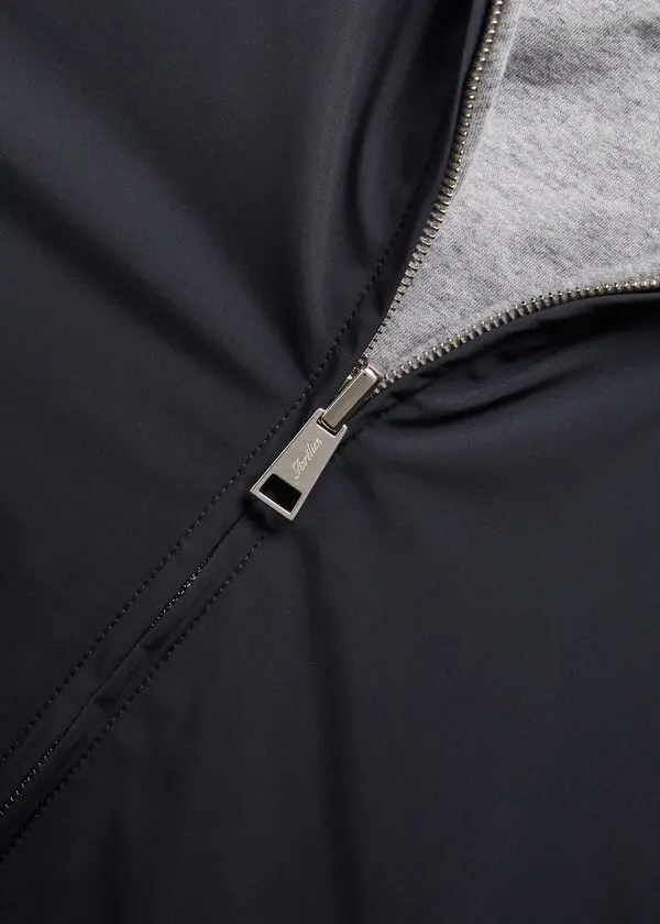 AURELIEN Quilted Reversible Shell Jacket - Navy