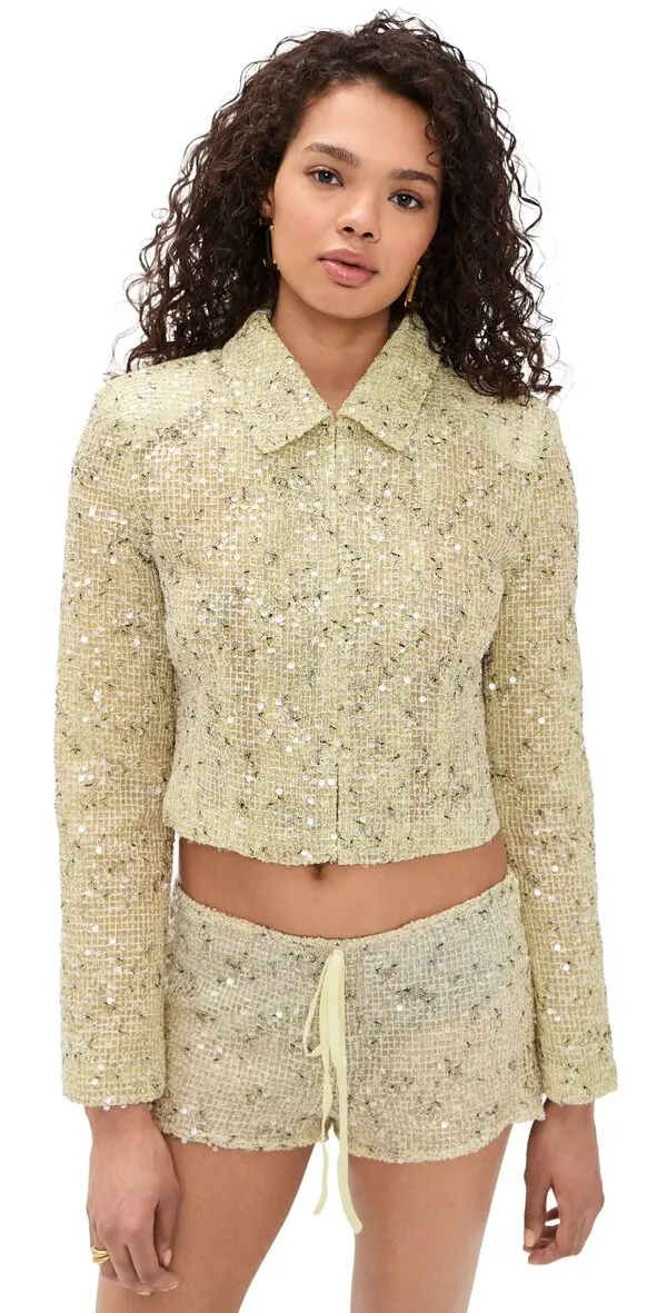 Lioness Sequin Embellished Jacket