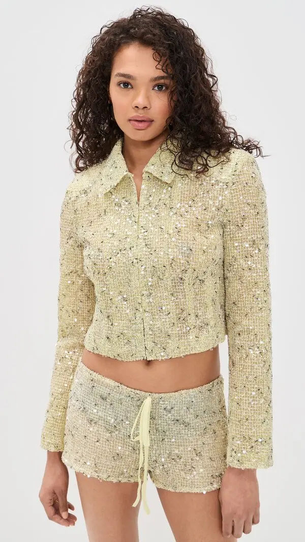 Lioness Sequin Embellished Jacket